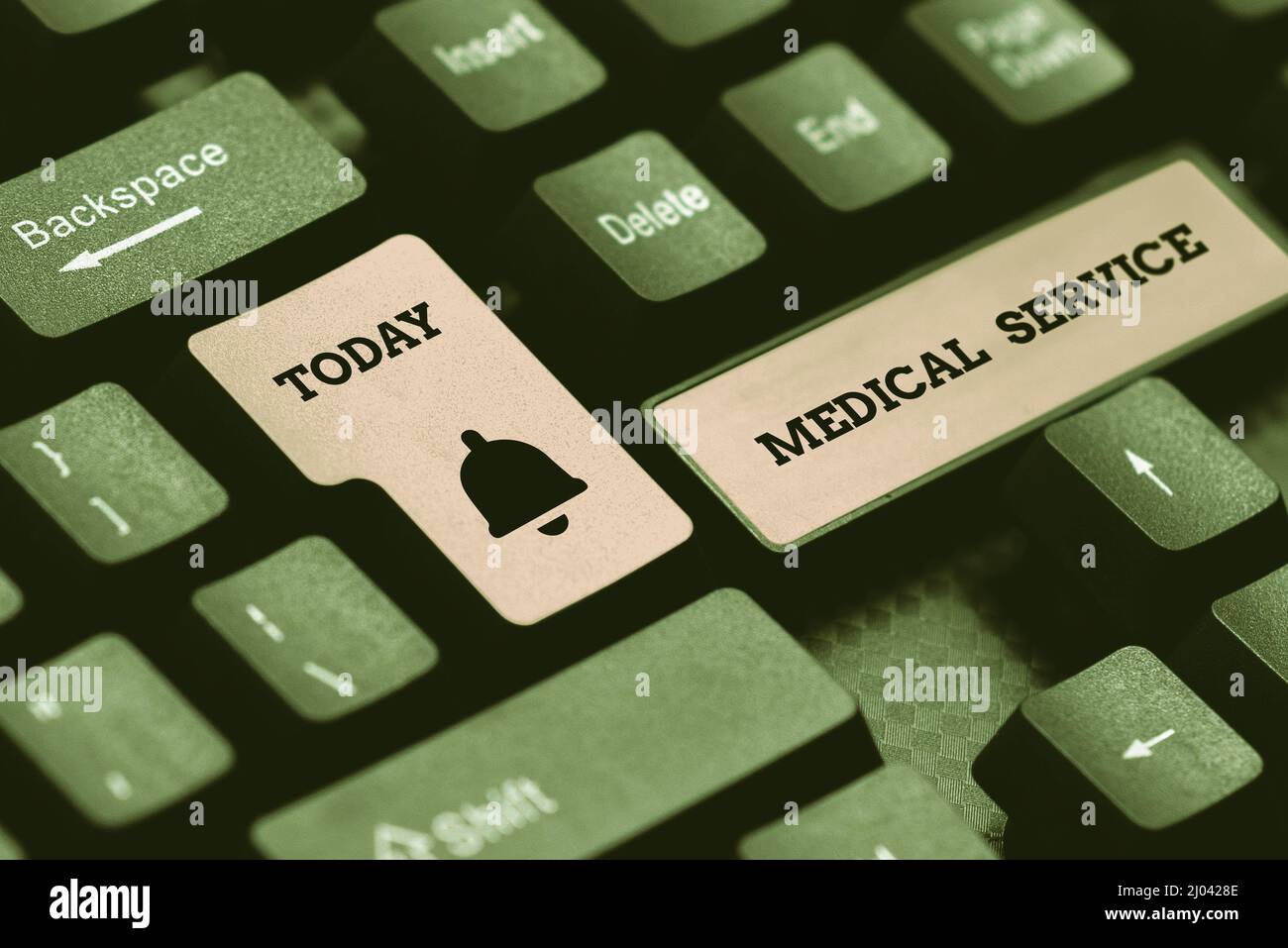 Handwriting text Medical Service. Business concept care and treatment ...