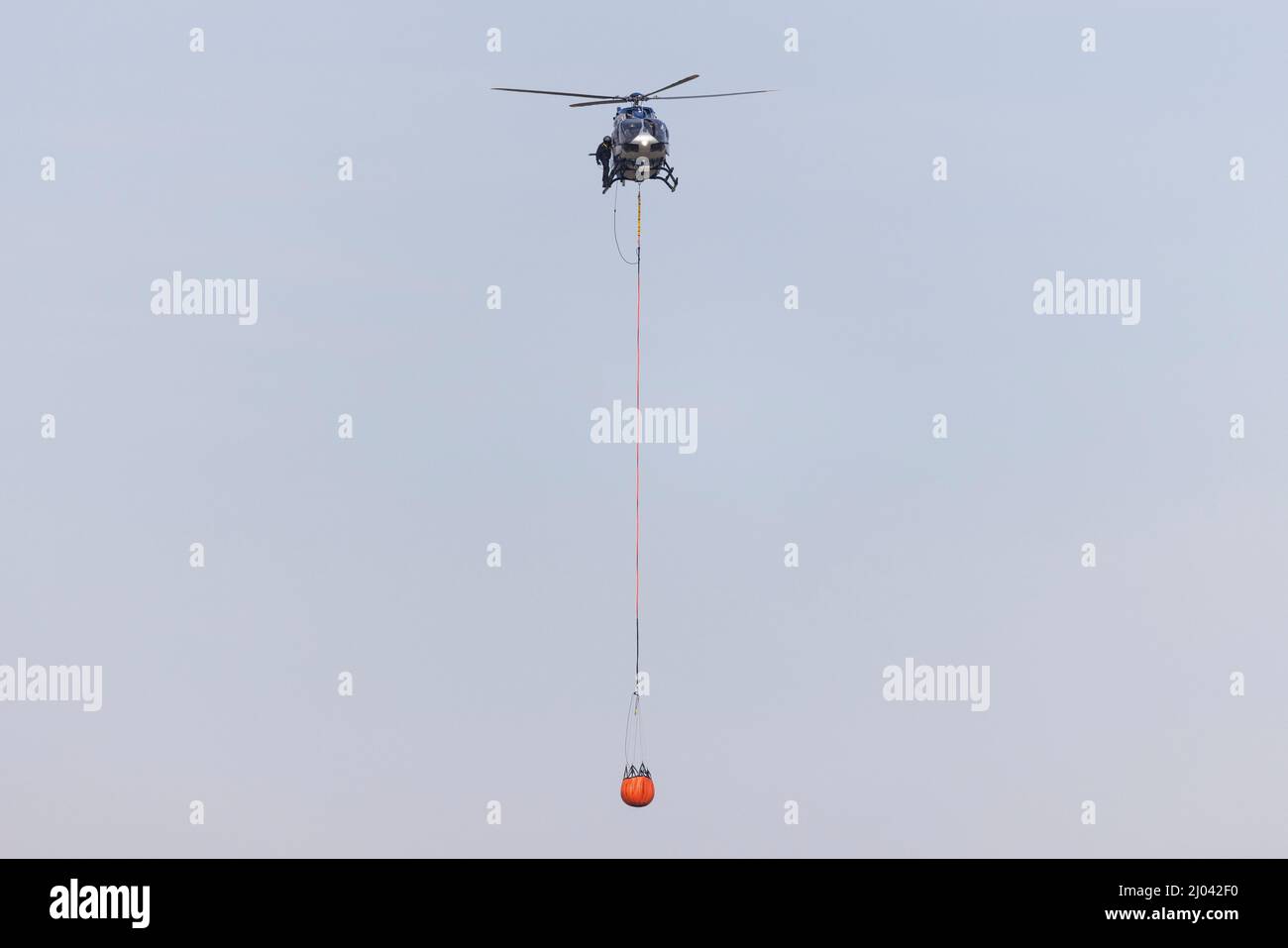 Fire water external load tank for helicopter hi-res stock photography ...