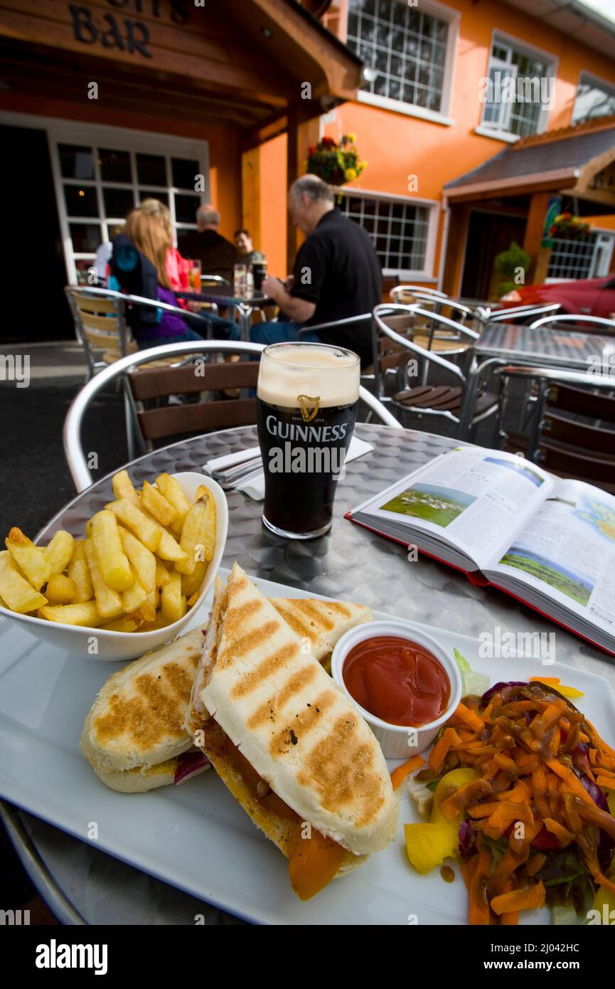 A Cafe meal in an Irish restaurant in Cong,County Mayo, Ireland Stock ...