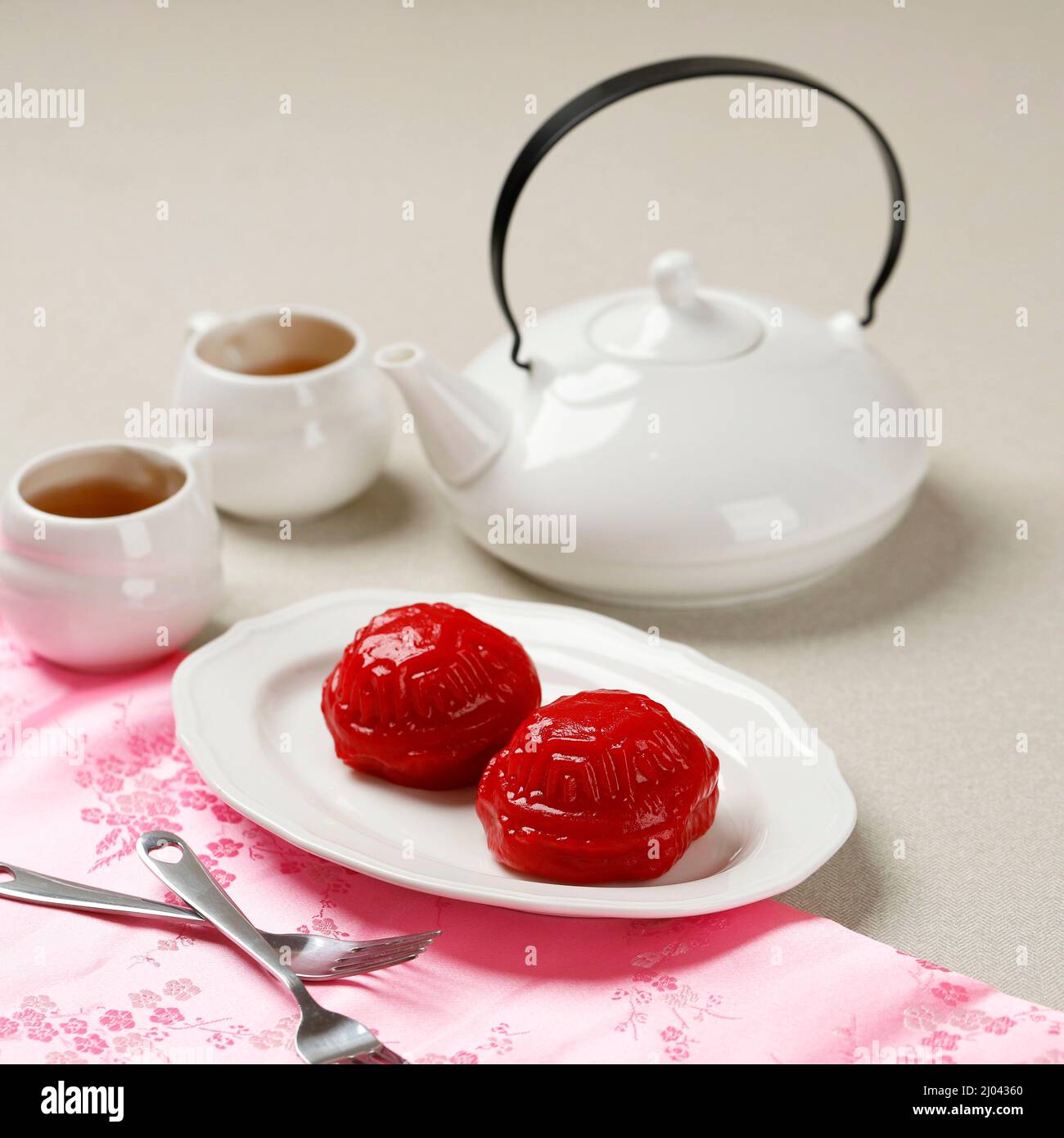 Kue Ku Angku Kueh or Red Tortoise Cake is Indonesian and Malaysian ...