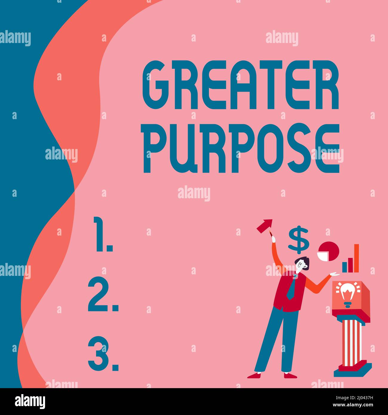 Conceptual display Greater Purpose. Business concept Extend in average ...