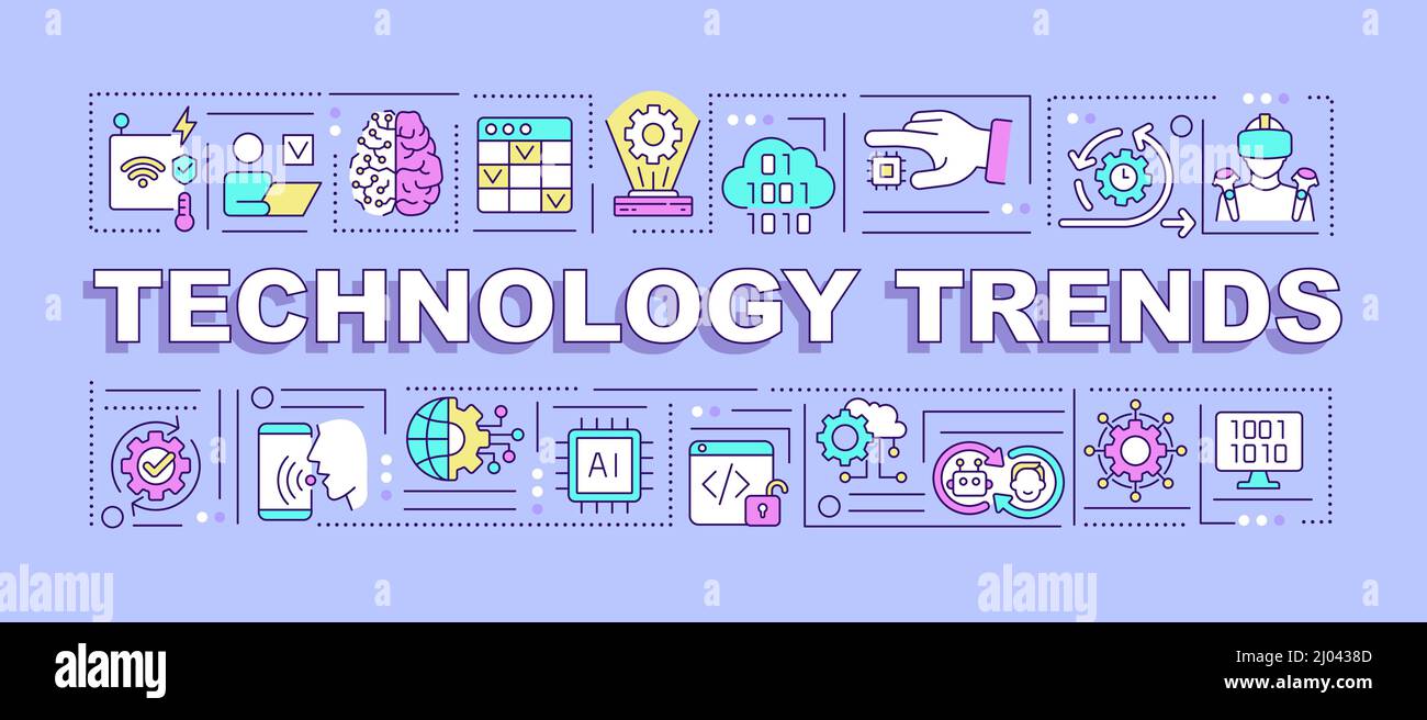 Technology trends word concepts purple banner Stock Vector Image & Art ... Technology trends word concepts purple banner Stock Vector Image & Art ...