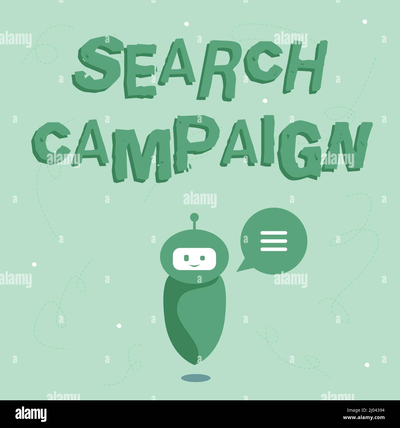 Handwriting text Search Campaign. Concept meaning method of placing ...