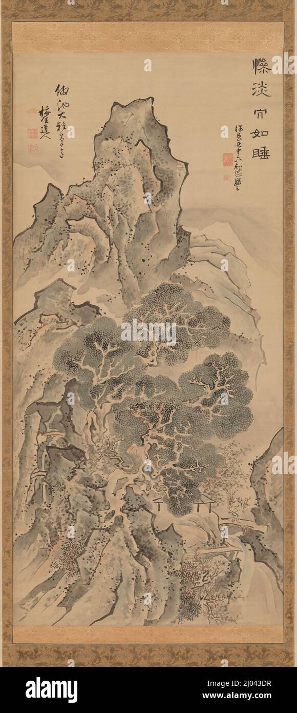Landscape in the Style of Taiga. Totoki Baigai (Japan, 1749-1804 ...