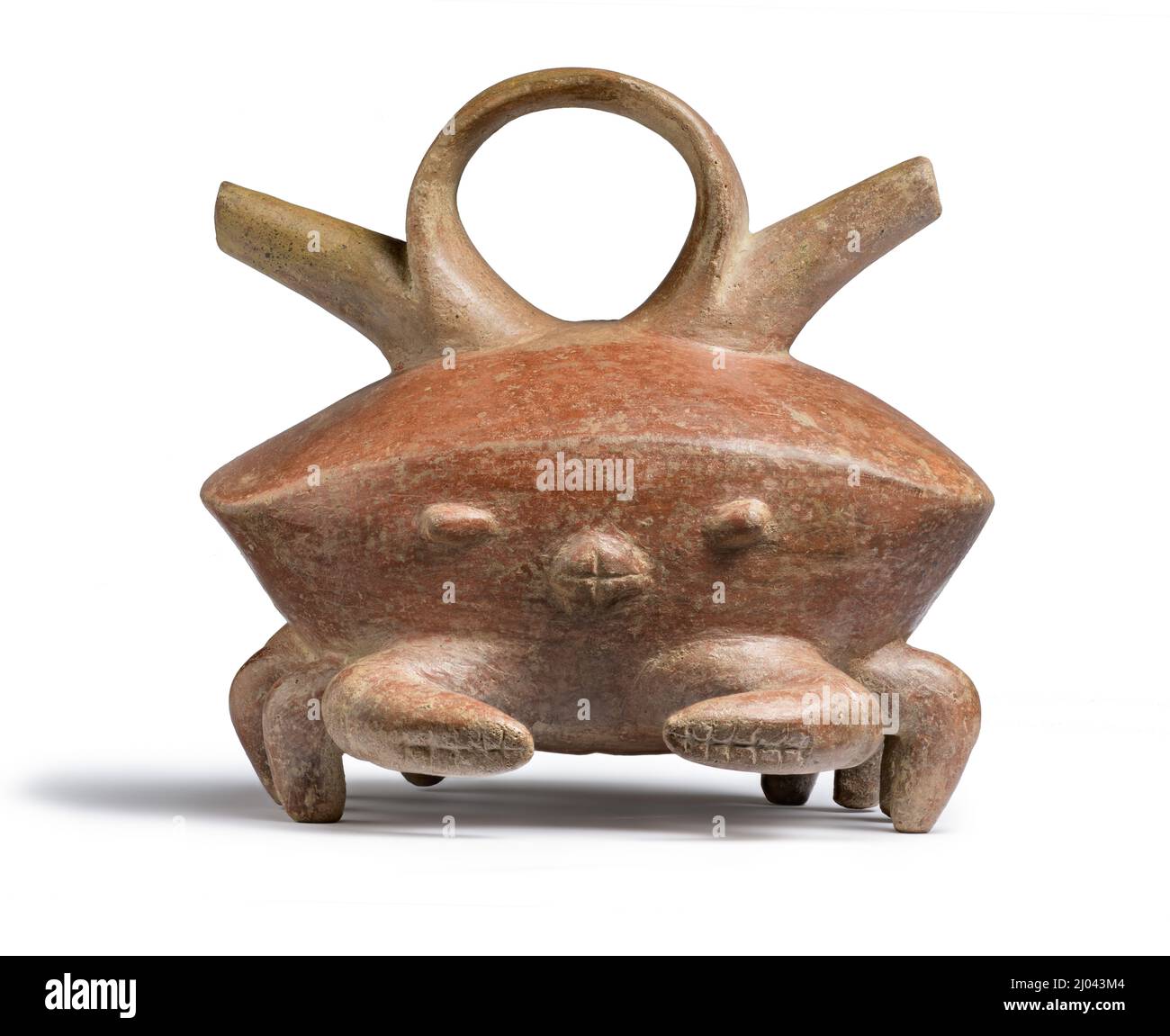 Crab Vessel with Double Spout. Colombia, Calima, Ilama, Calima Ilama ...