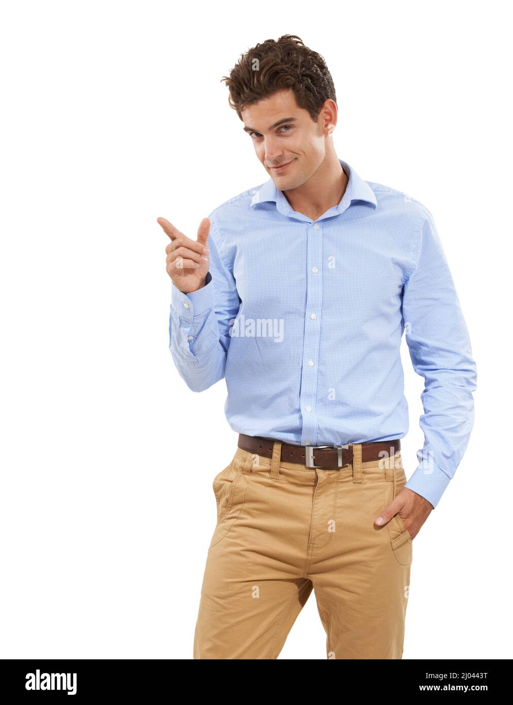 I have the perfect space for you. Portrait of a handsome young man in a ...