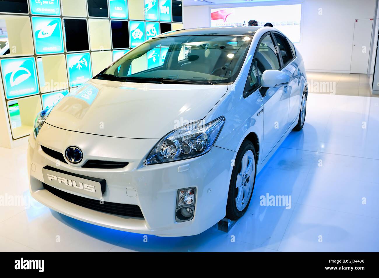 Paris, France, Display, Electrci Cars, Side View, Shopping in New Car ...