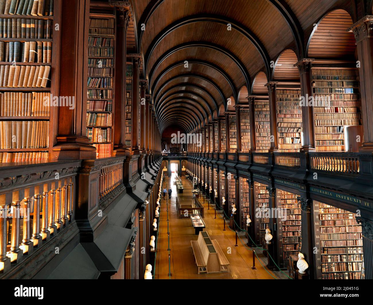 The Long Room, Old Library, Trinity College, Dublin, Ireland Stock ...