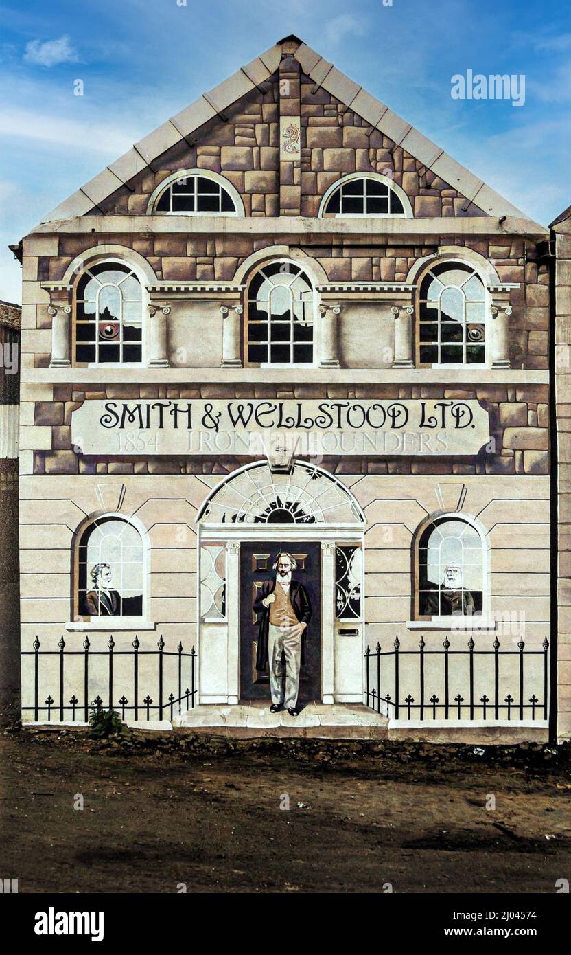 Smith Wellstood Foundry Wall Mural. Bonnybridge, Scotland Stock Photo ...