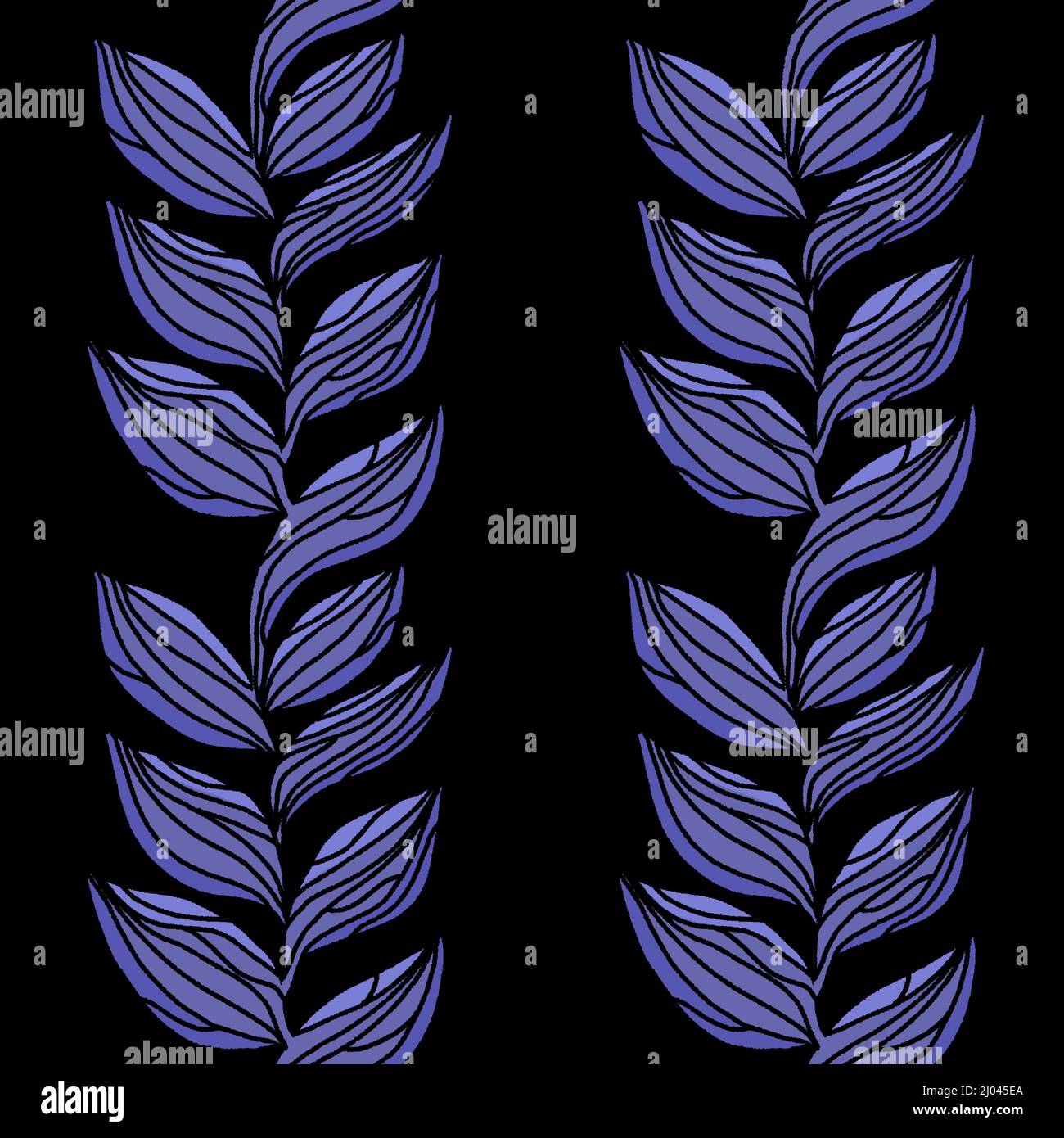 Seamless leaves and branches pattern for fabrics and textiles and cards ...