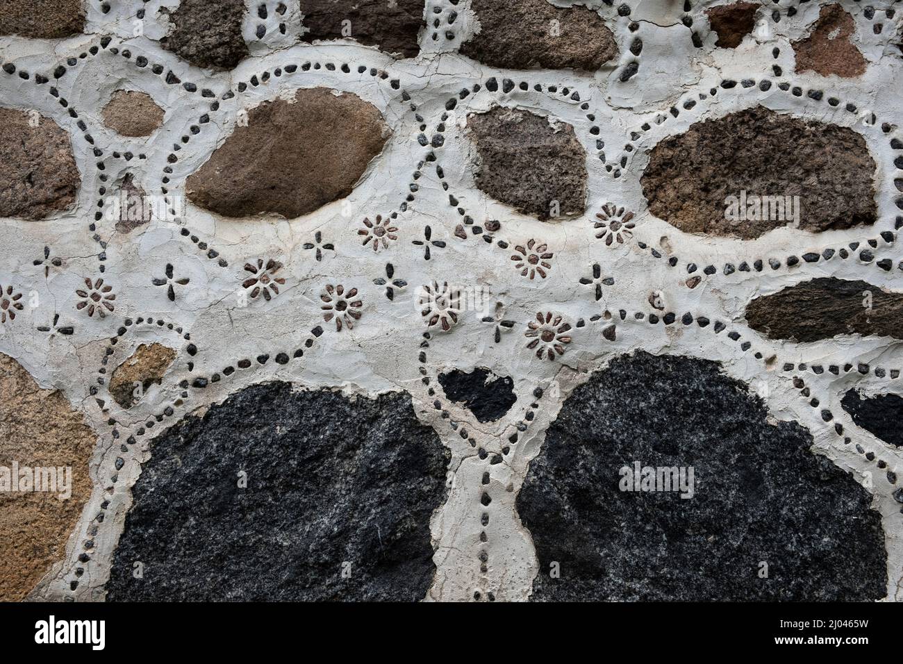 background of stone and biton with simple decor Stock Photo - Alamy