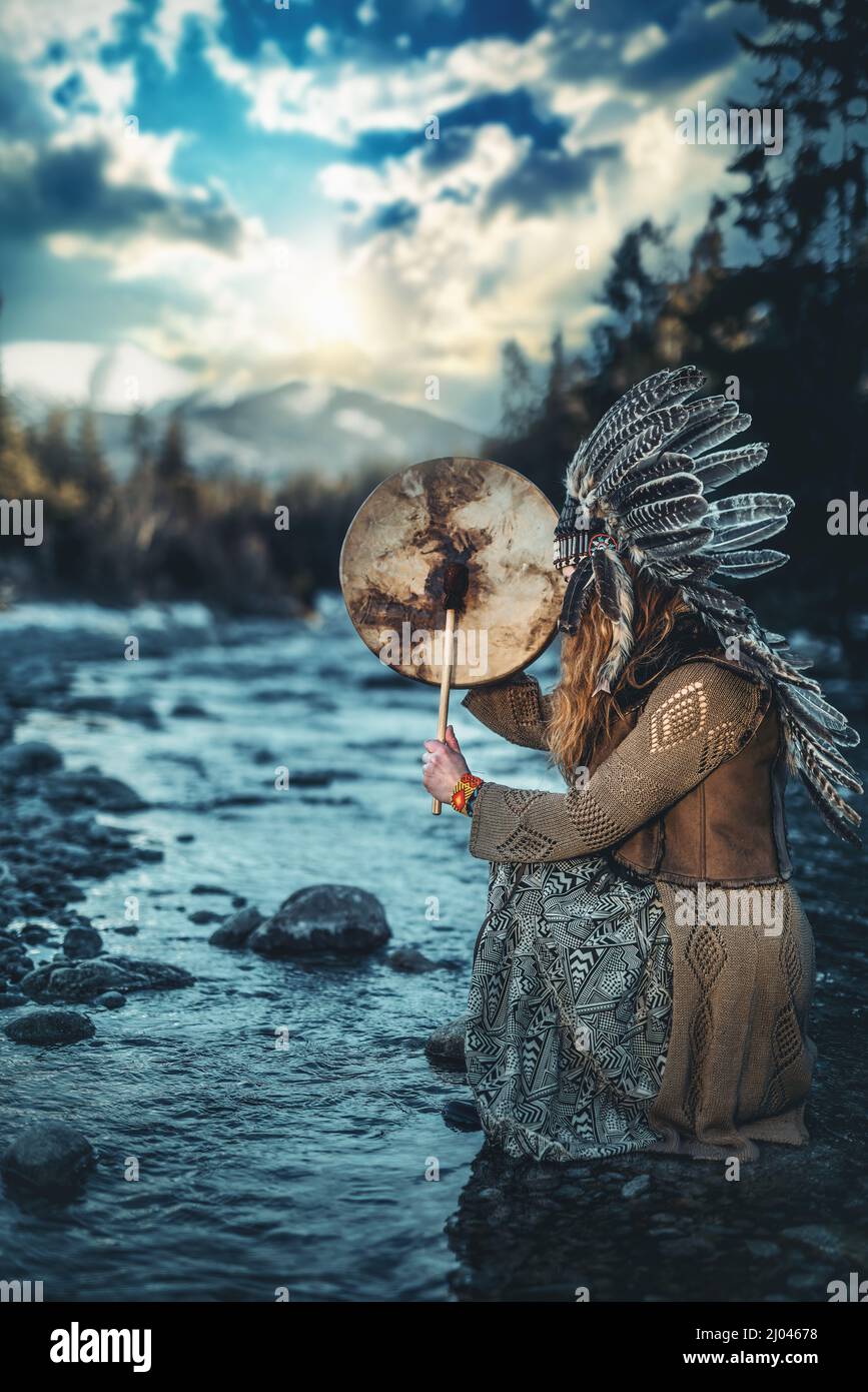Indian girl playing in river hi-res stock photography and images - Alamy