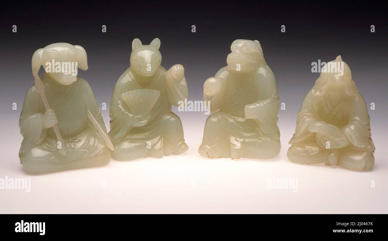 Hare, Dragon, Rooster, and Boar from the Animals of the Twelve-Year ...