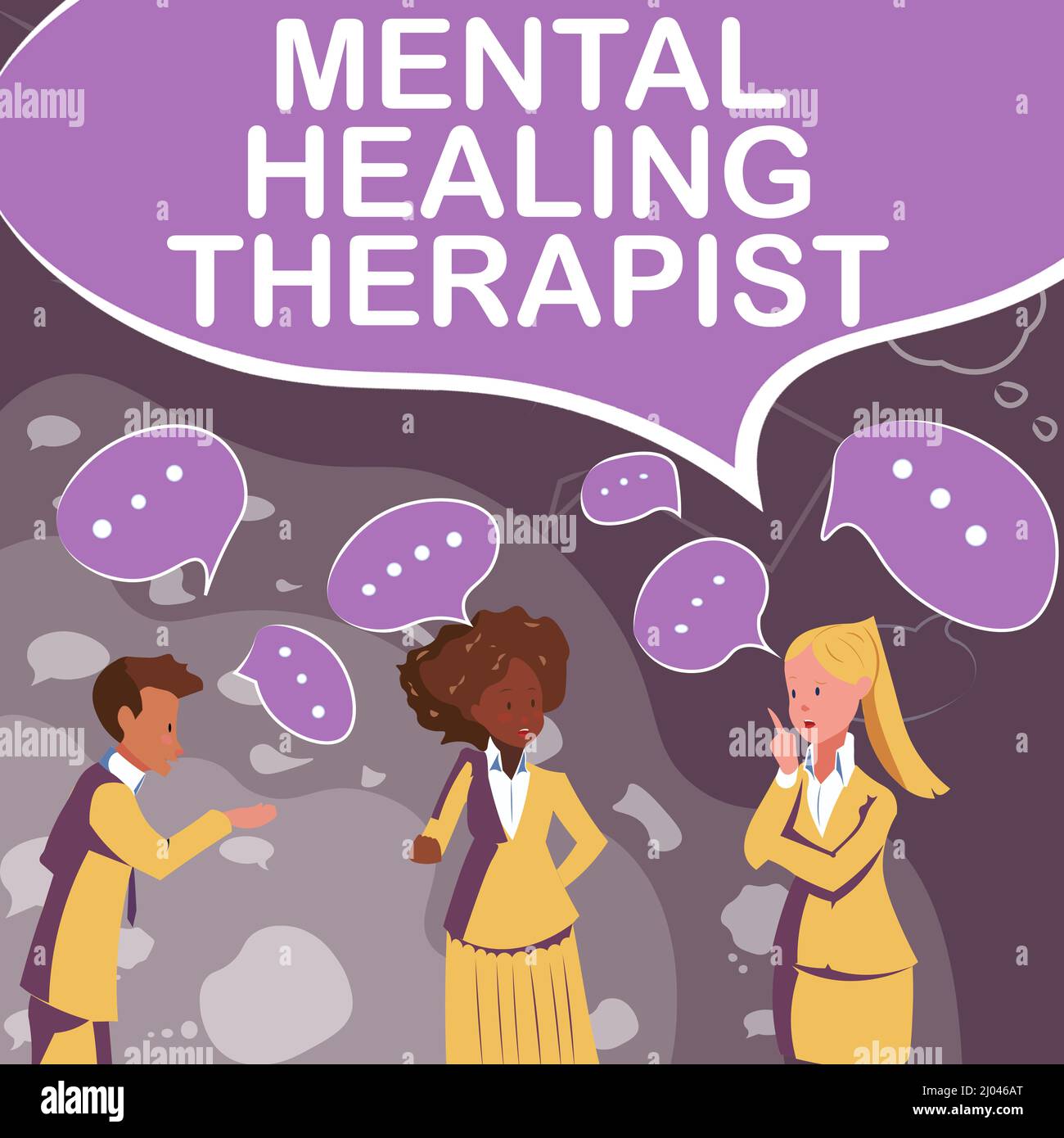 Sign displaying Mental Healing Therapist. Internet Concept Counseling ...