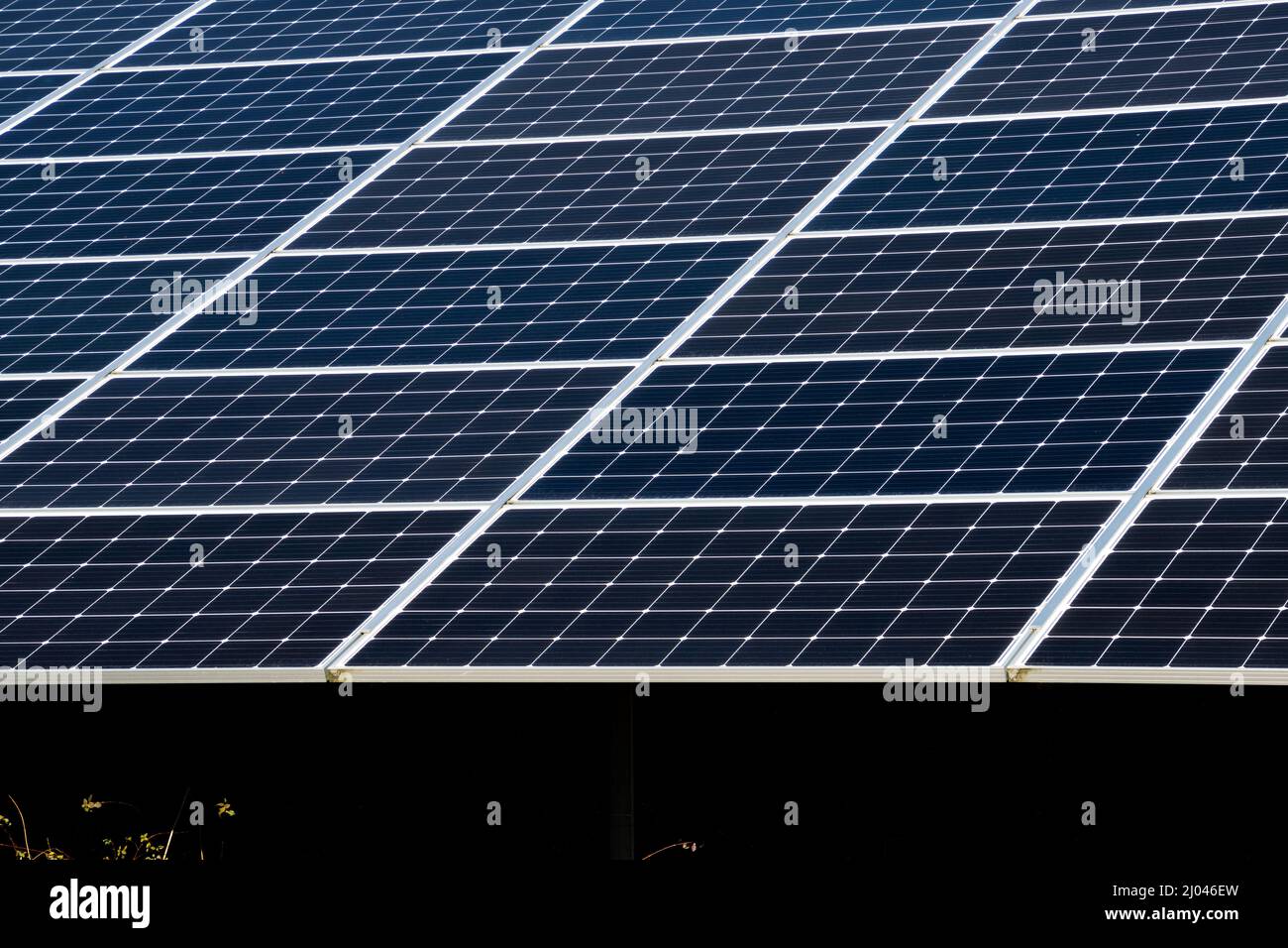 Solar panels array for green energy background Stock Photo - Alamy