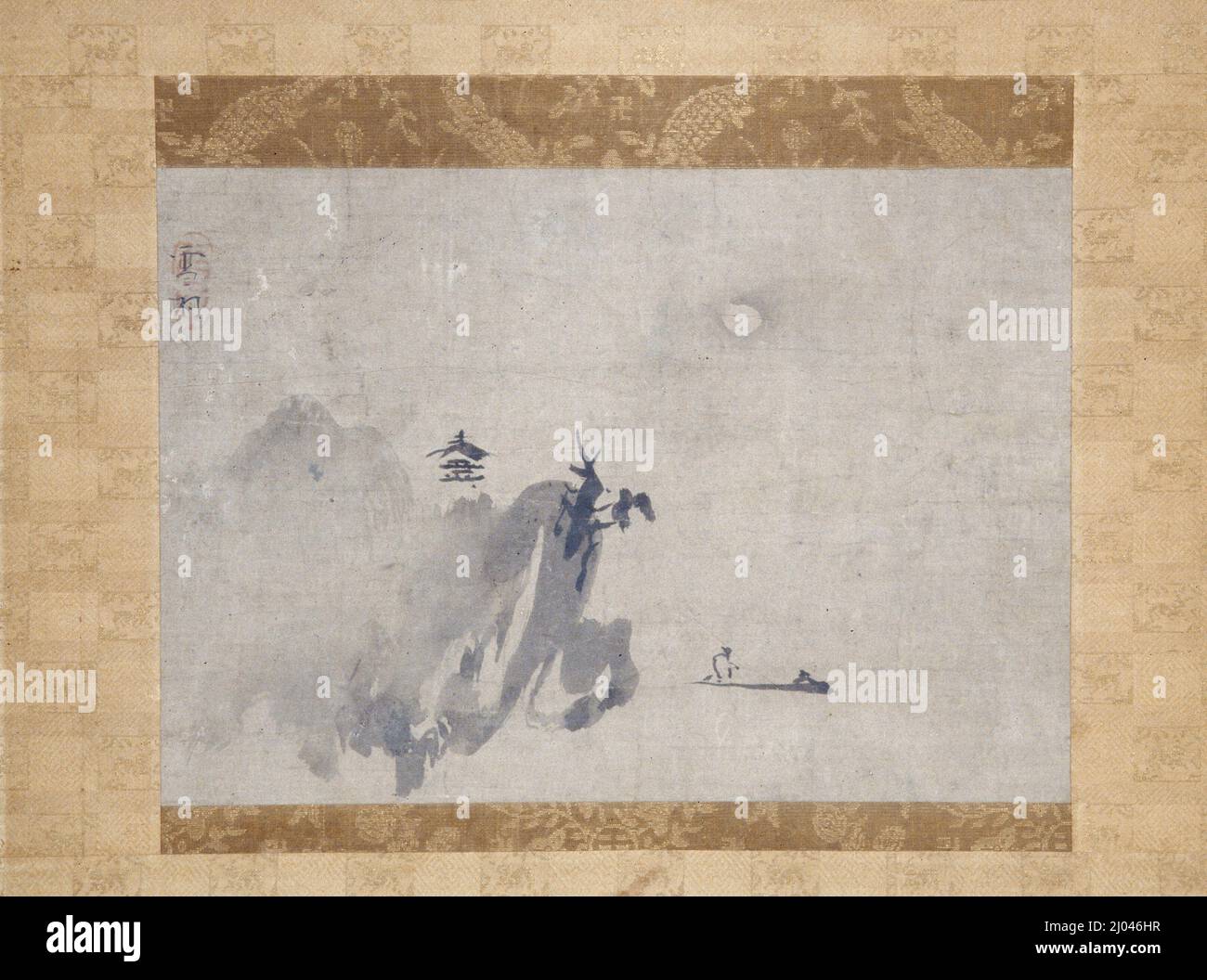 Landscape in Moonlight Stock Photo - Alamy
