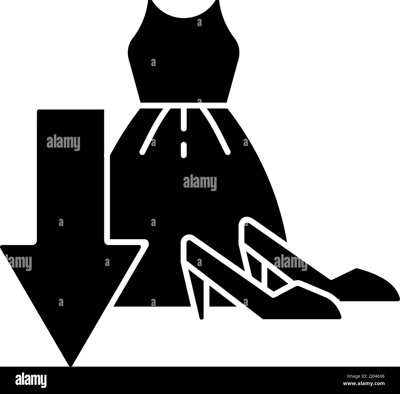 Cut down purchasing of clothes black glyph icon Stock Vector Image ... Cut down purchasing of clothes black glyph icon Stock Vector Image ...