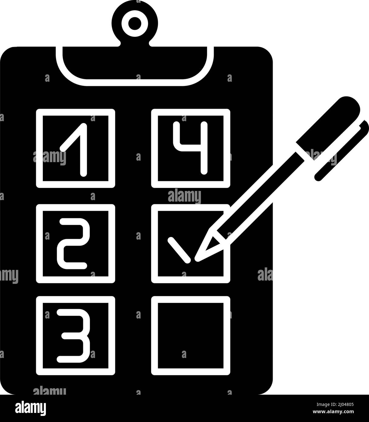 Plan adherence black glyph icon Stock Vector Image & Art - Alamy