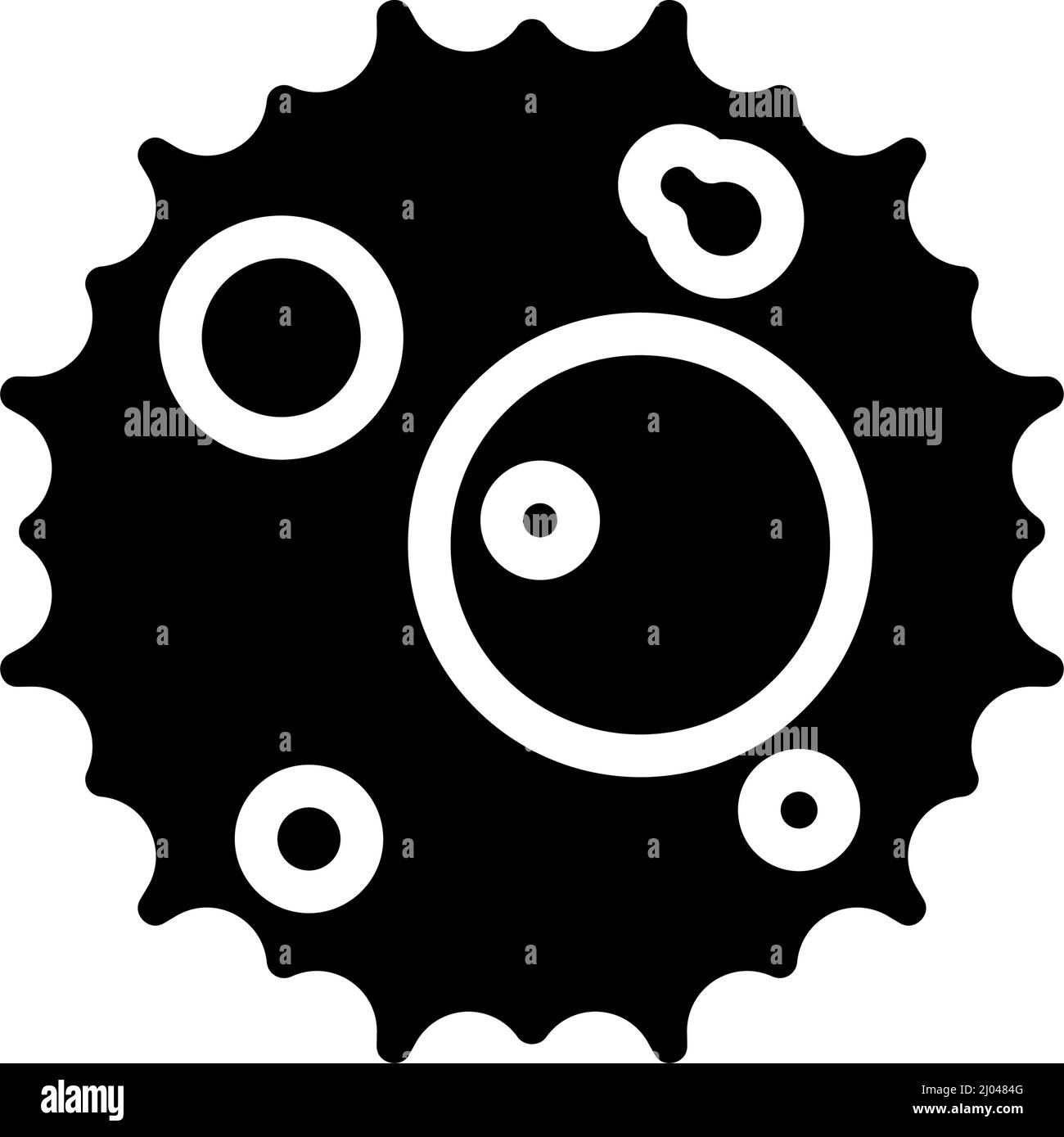 Plant cell black glyph icon Stock Vector Image & Art - Alamy