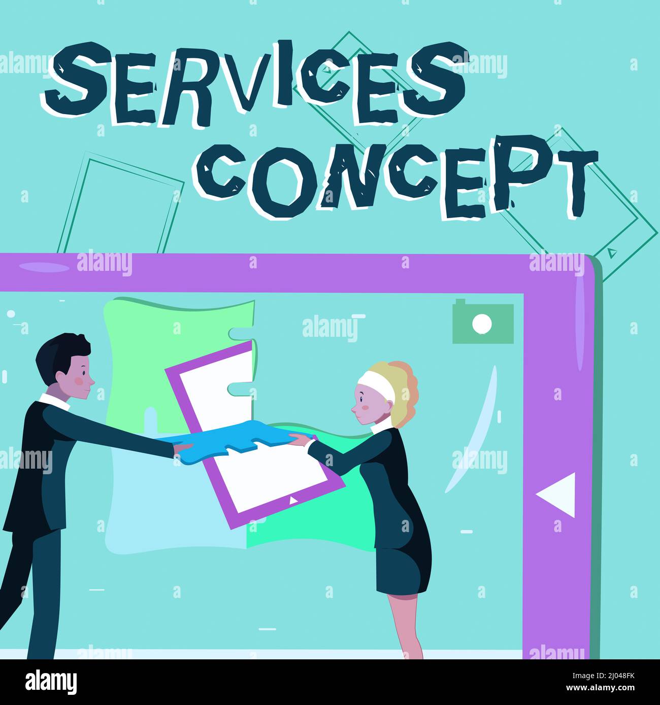 Writing displaying text Services Concept. Word for mediate between ...