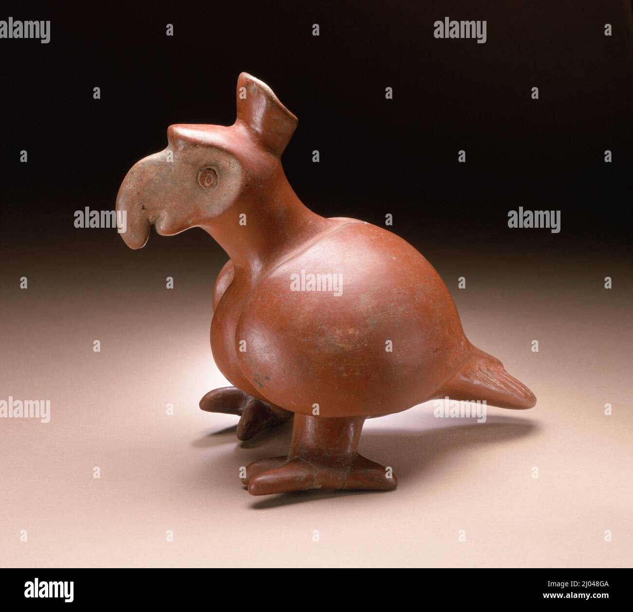 Parrot. Mexico, Colima, 200 BCE–500 CE. Ceramics. Slip-painted ceramic ...