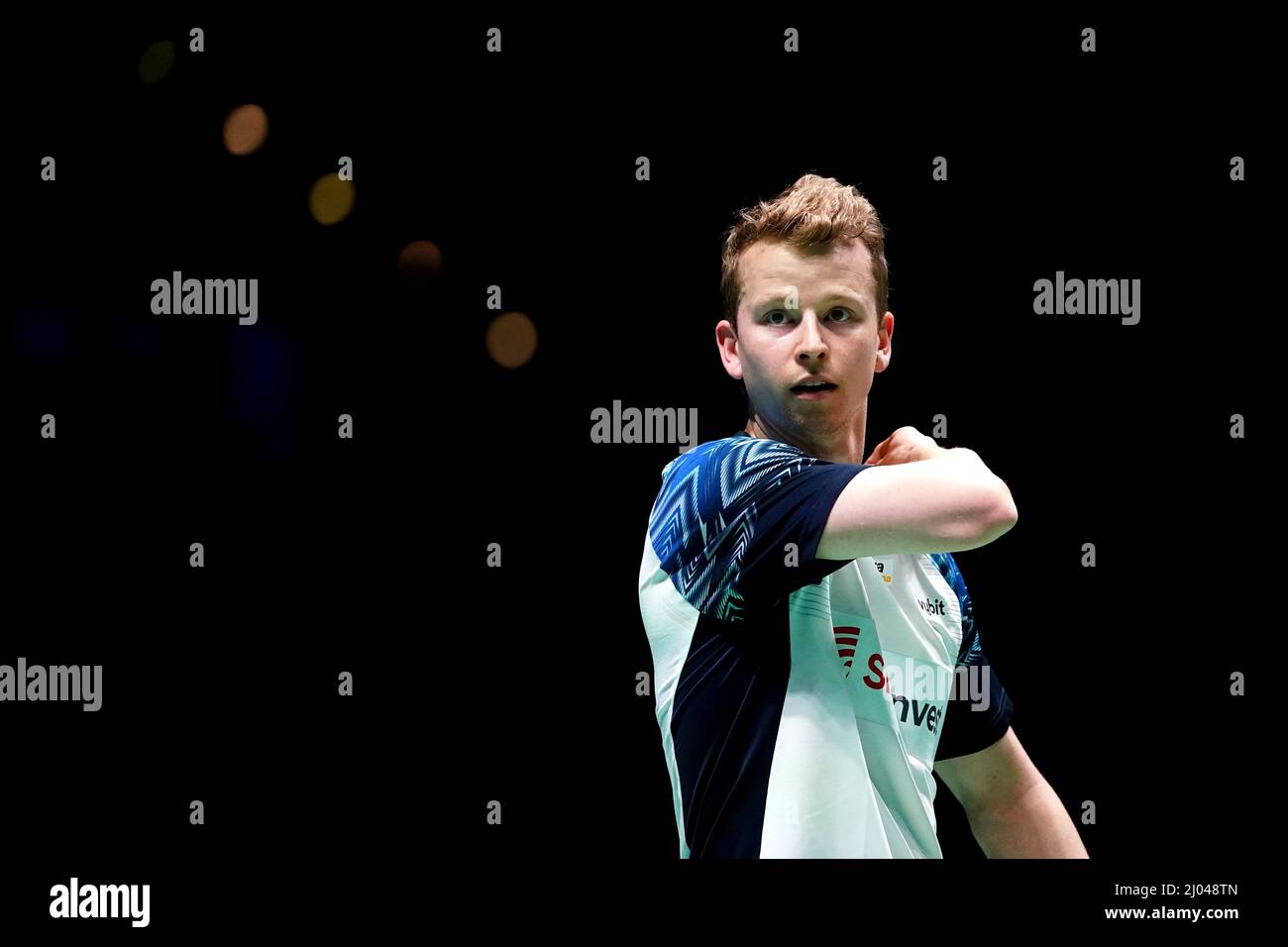 Denmark's Kim Astrup and Anders Skaarup Rasmussen (not pictured) in ...