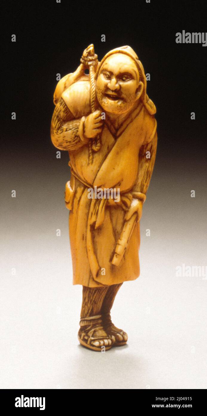 Hunter and Prey. Japan, late 18th century. Costumes; Accessories. Ivory ...