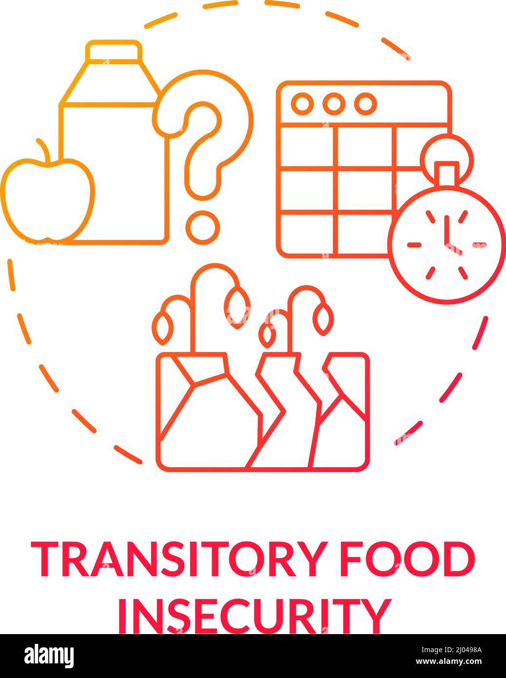 Transitory food insecurity red gradient concept icon Stock Vector Image ... Transitory food insecurity red gradient concept icon Stock Vector Image ...