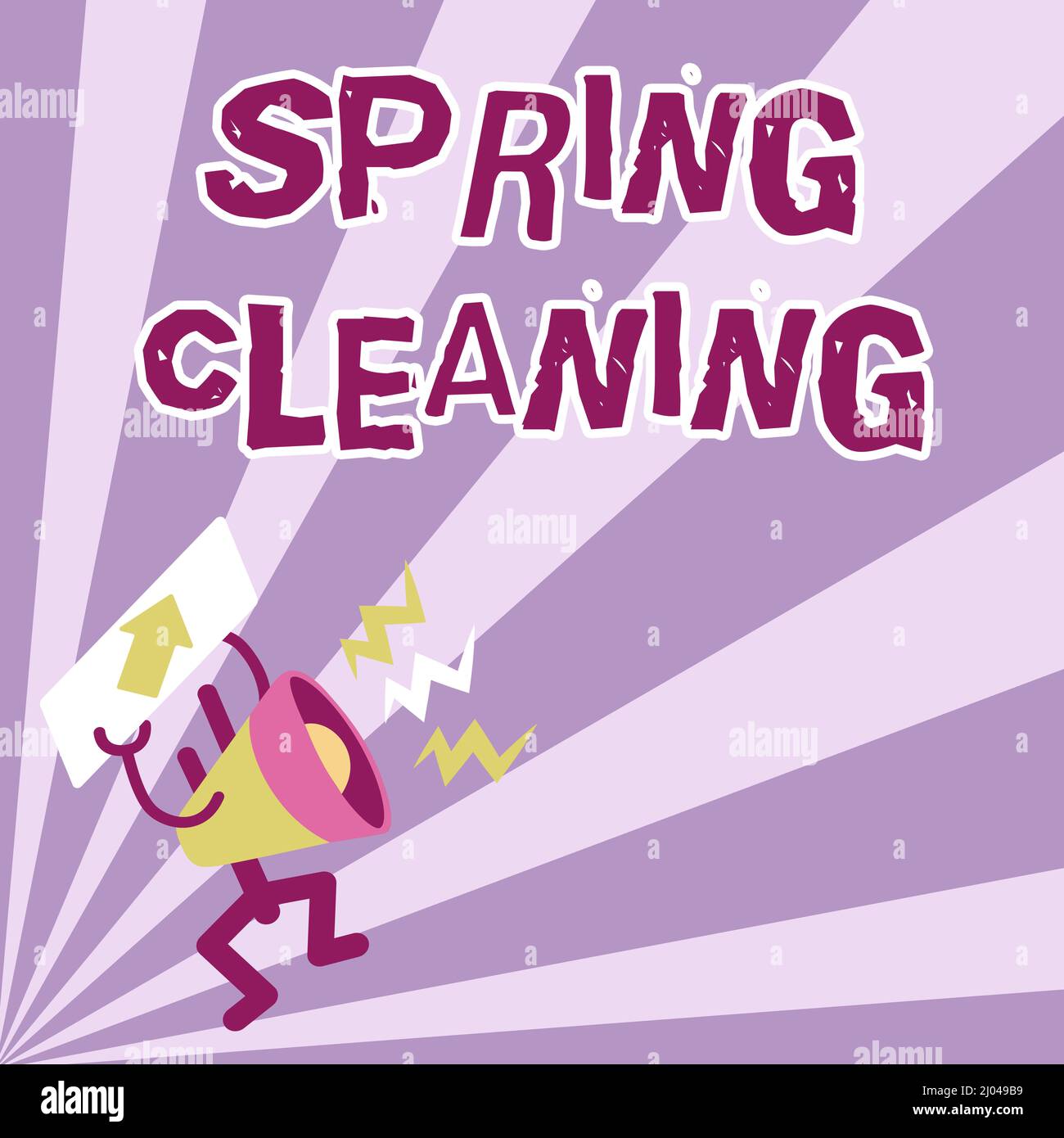 Text sign showing Spring Cleaning. Conceptual photo practice of ...