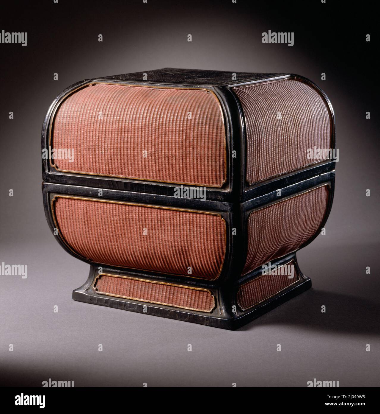 Square Food Box (Fang He) on High Foot. China, Chinese, late Ming ...