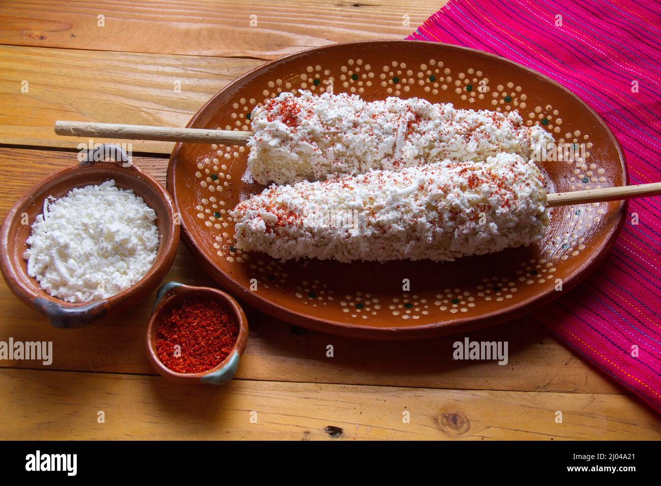 Authentic mexican elote Stock Photo - Alamy
