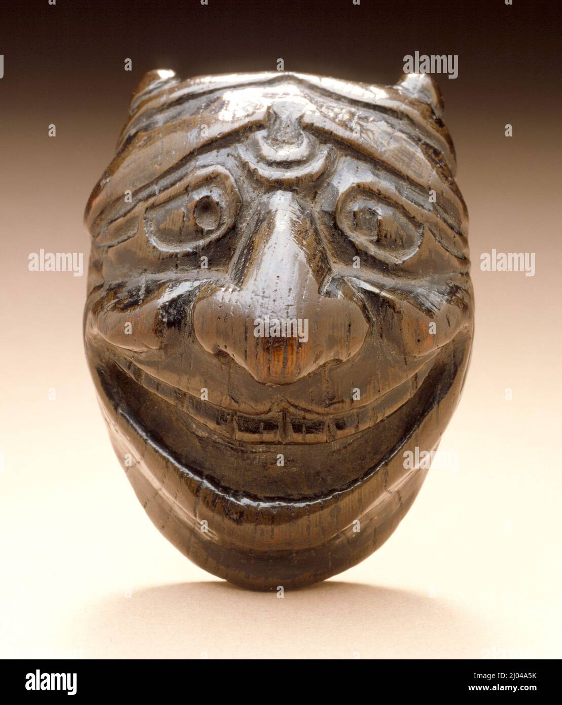 Laughing Demon Mask. Japan, 18th century. Costumes; Accessories. Wood ...