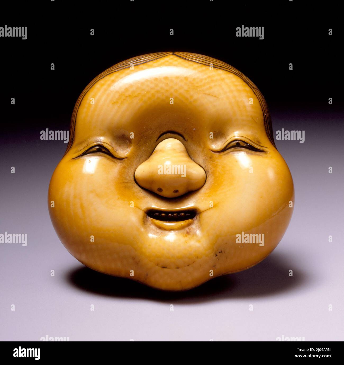 Otafuku Mask. Japan, late 19th century. Costumes; Accessories. Ivory ...