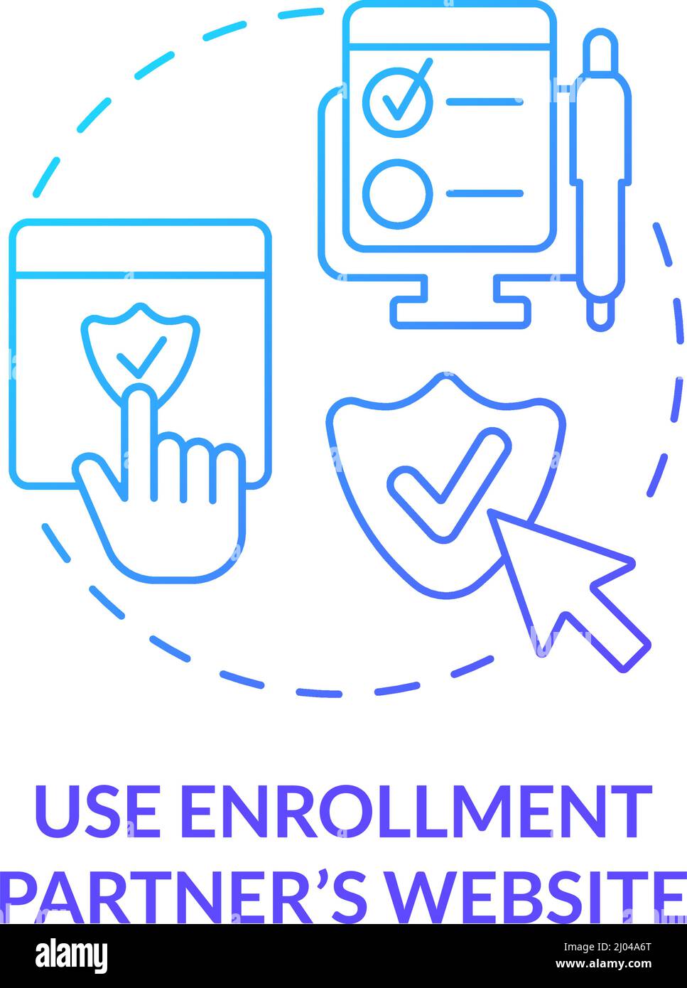 Enrollment process Stock Vector Images - Alamy