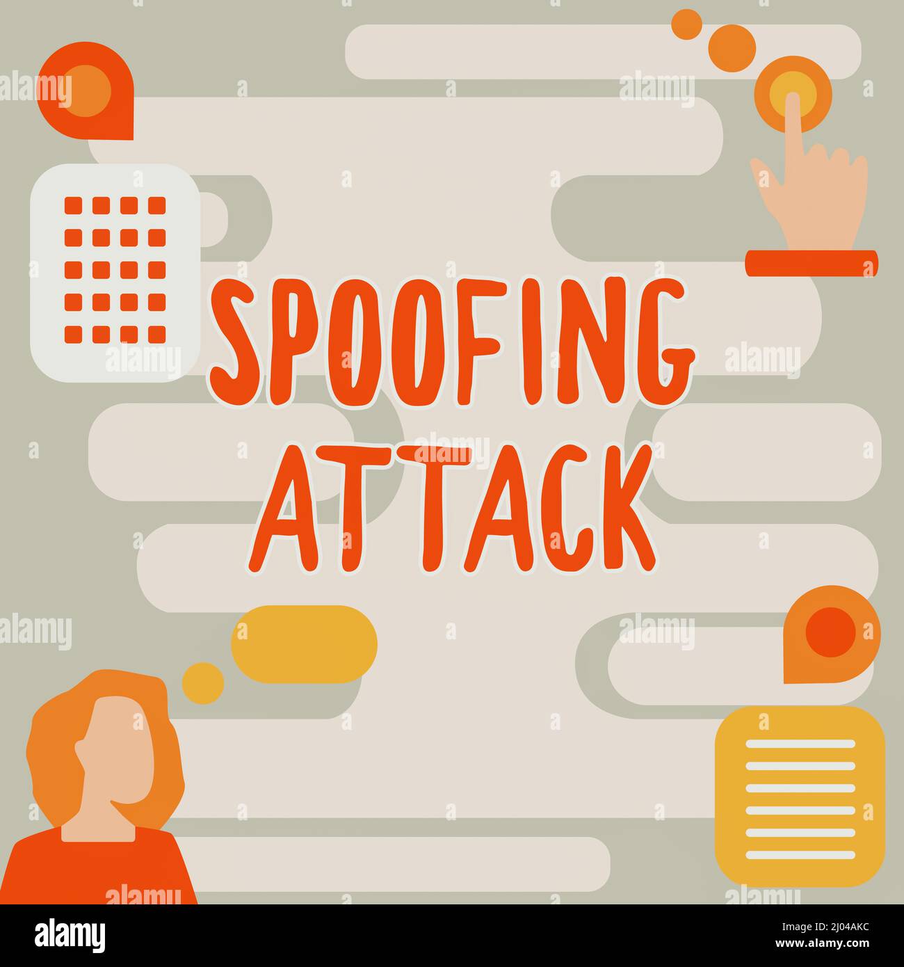 Text showing inspiration Spoofing Attack. Conceptual photo ...
