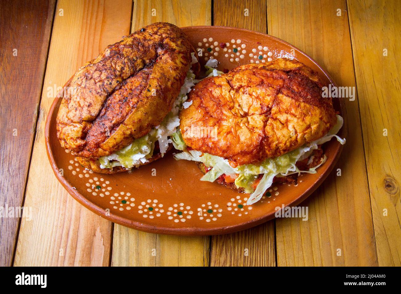 Traditional mexican pambazos Stock Photo - Alamy