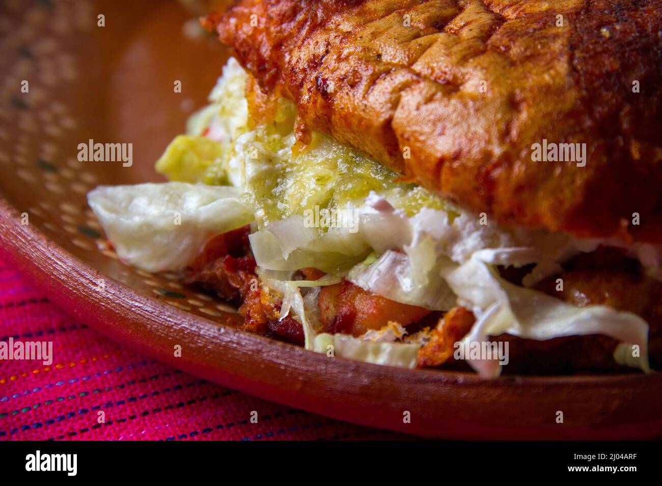 Traditional mexican pambazos Stock Photo - Alamy
