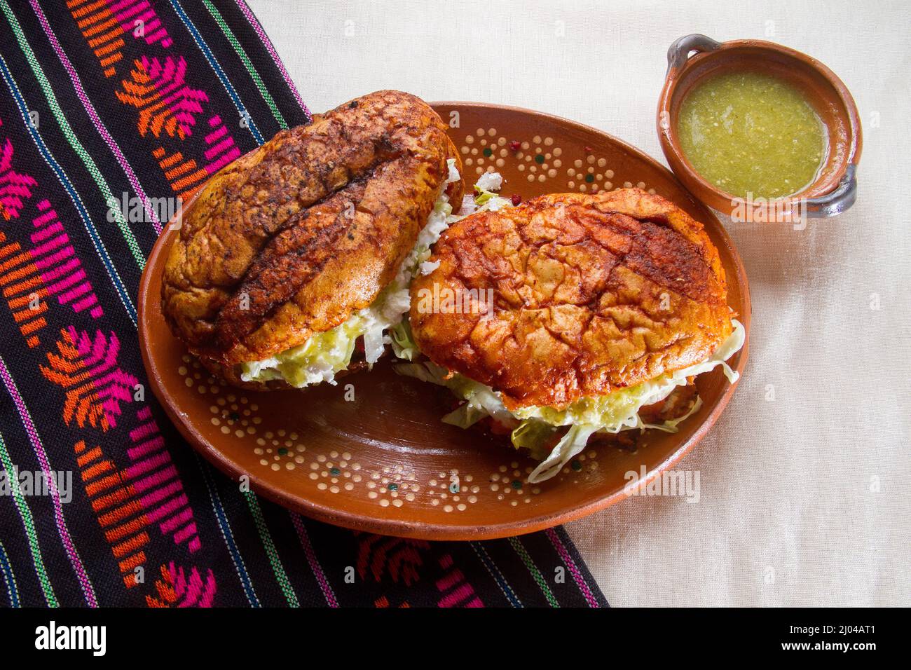Authentic mexican pambazos Stock Photo - Alamy