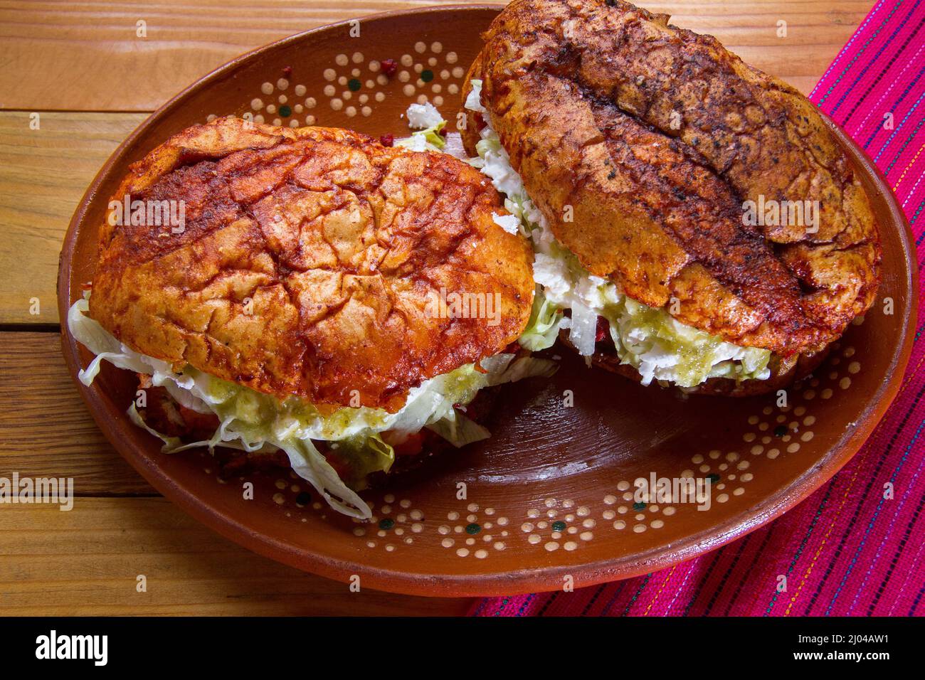 Traditional mexican pambazos Stock Photo - Alamy