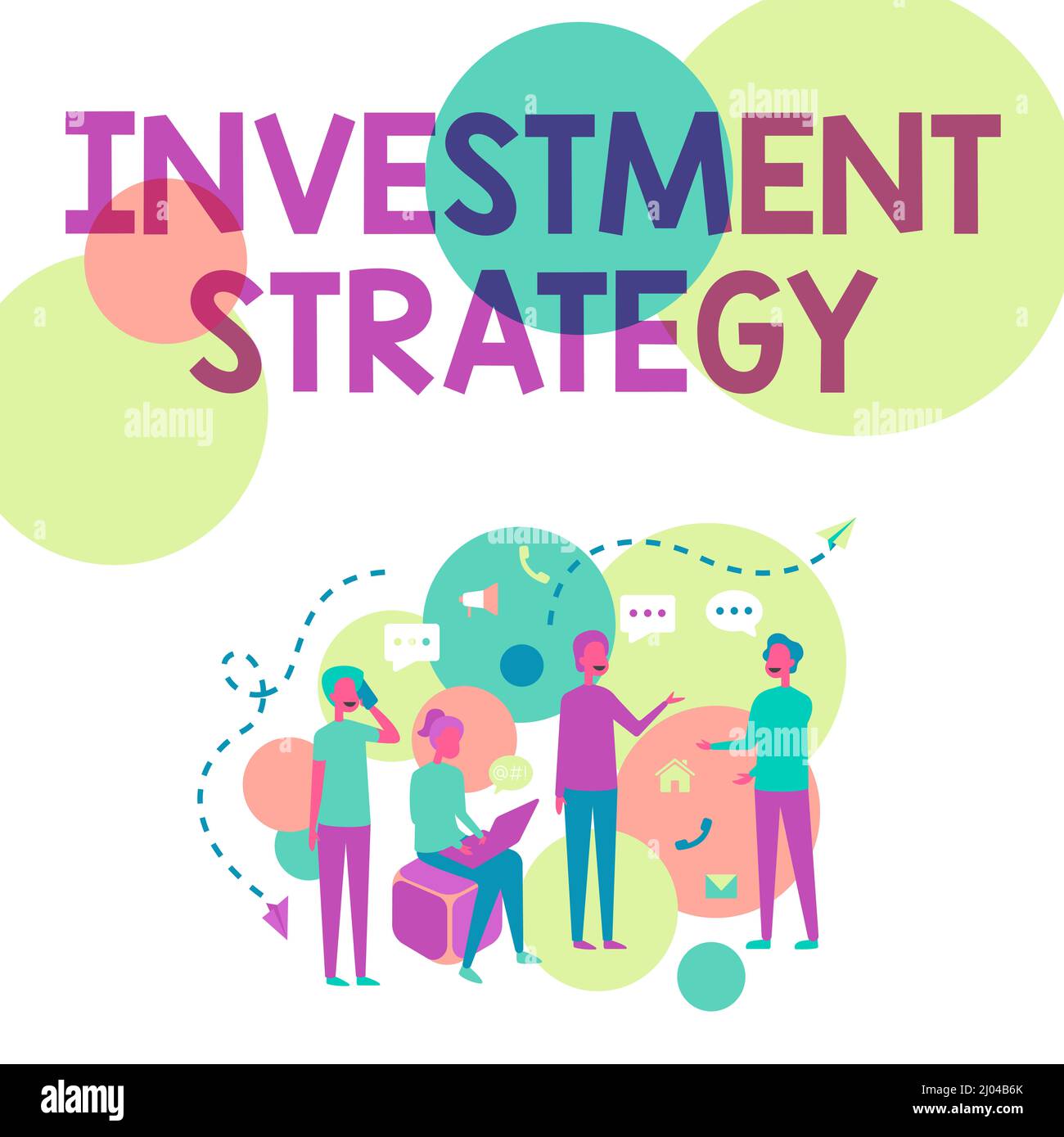 Conceptual display Investment Strategy. Internet Concept Set of Rules ...