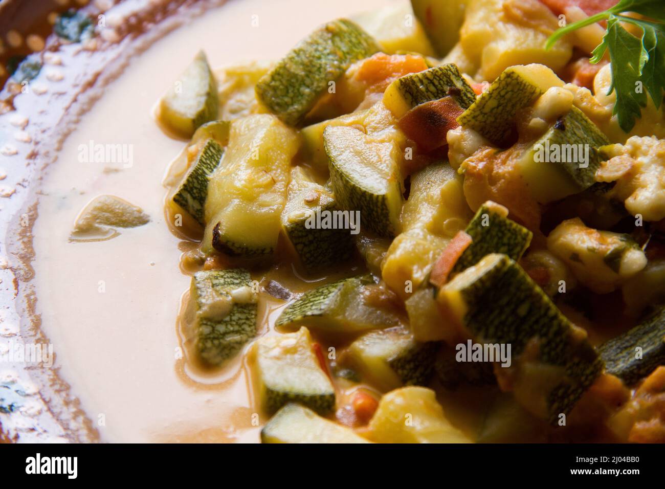 Traditional mexican calabacitas Stock Photo - Alamy