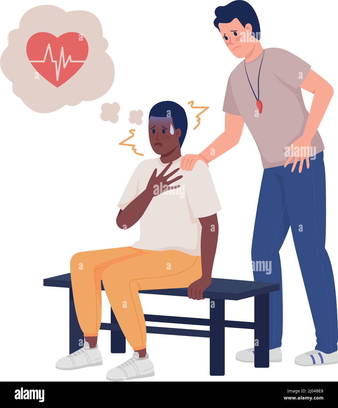 Panic attack cartoon Cut Out Stock Images & Pictures - Alamy