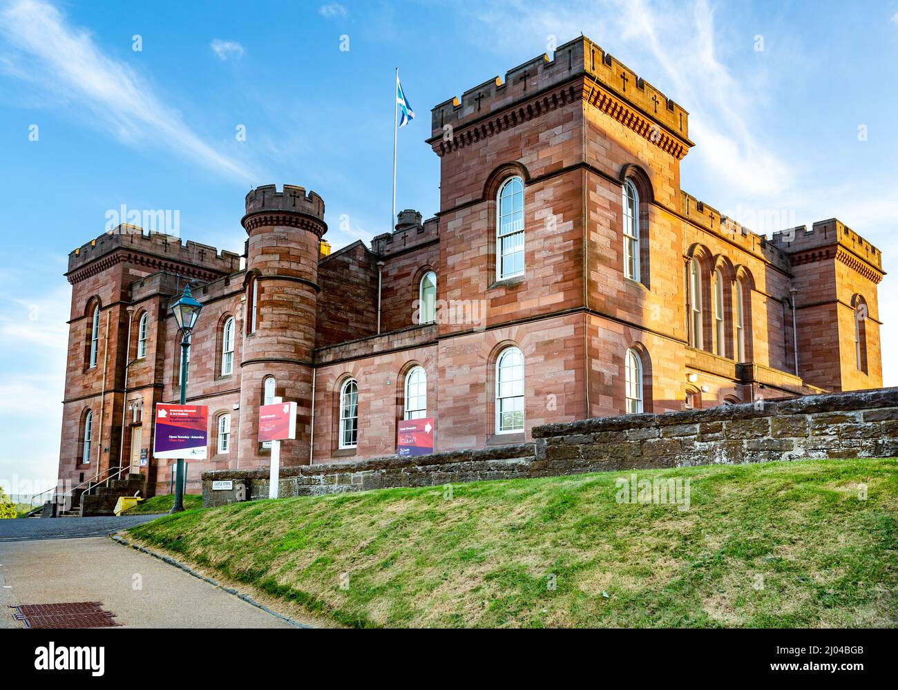 Exterior view of Inverness Castle. Inverness, Scotland Stock Photo - Alamy