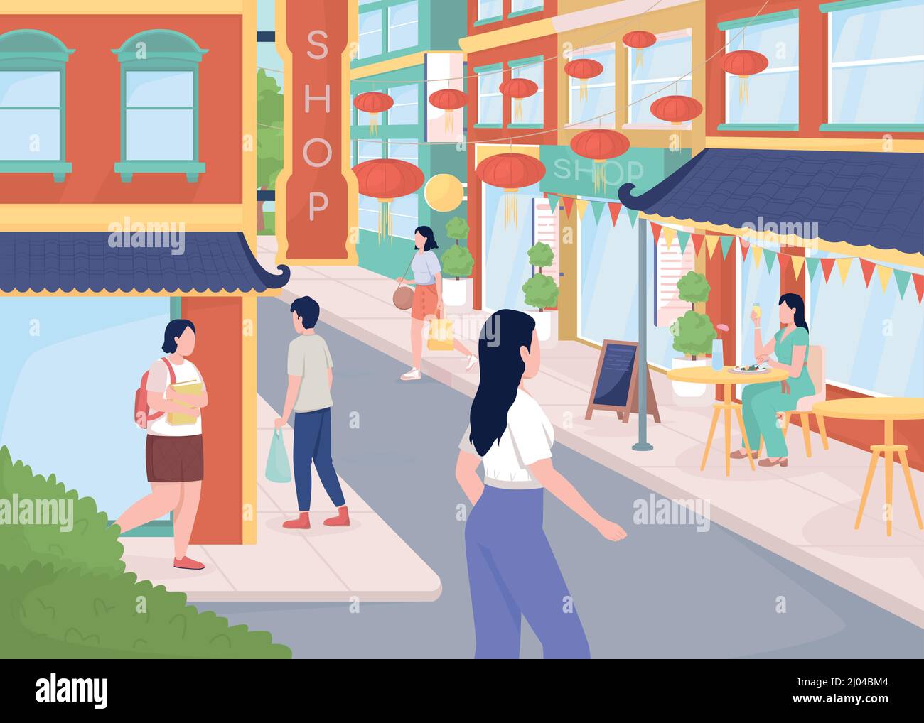 Busy area Stock Vector Images - Alamy