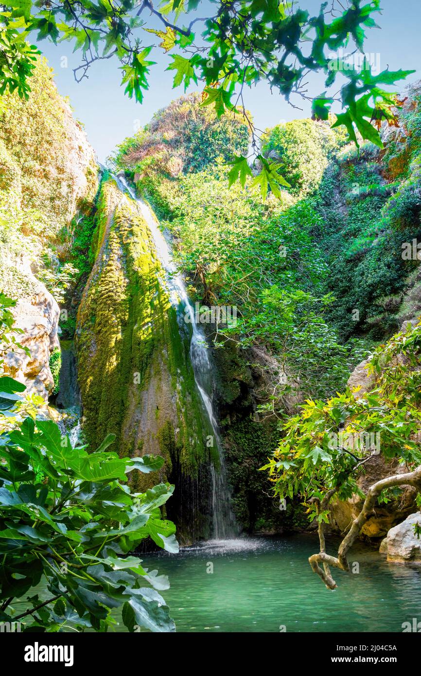 The Richtis Gorge waterfall is located in a state protected park near ...