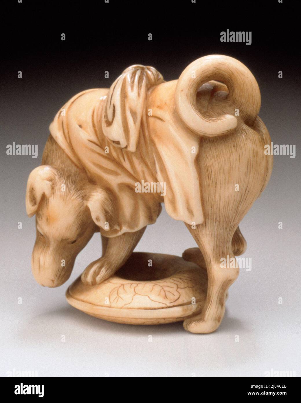 Dog on Embroidered Cushion. Masanao (Japan, active before 1781). Japan ...