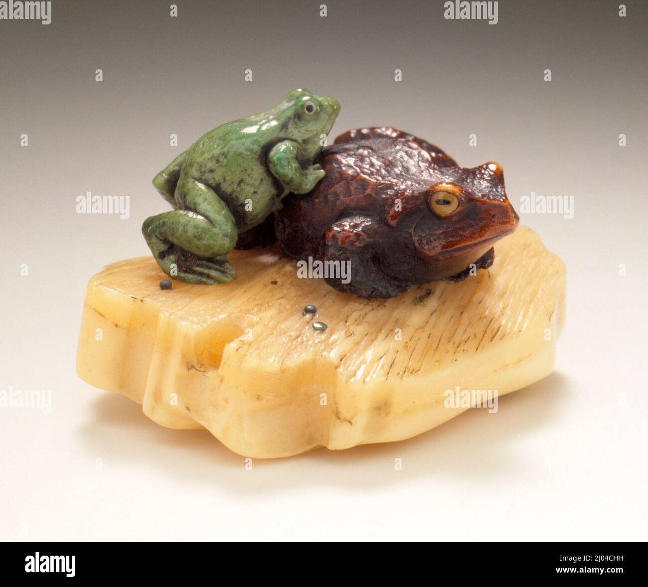 Frogs on Stone. Ryūkōsai Jugyoku (Japan, active early to mid-19th ...