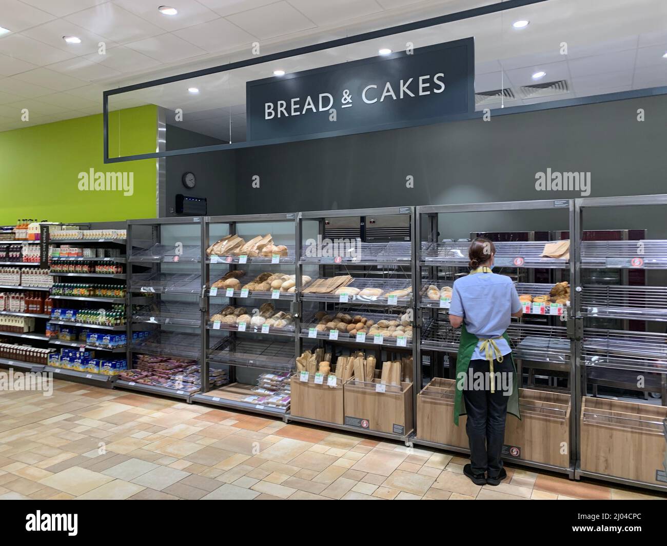 bread and cakes at Waitrose Rushden Northamptonshire UK food cooking ...