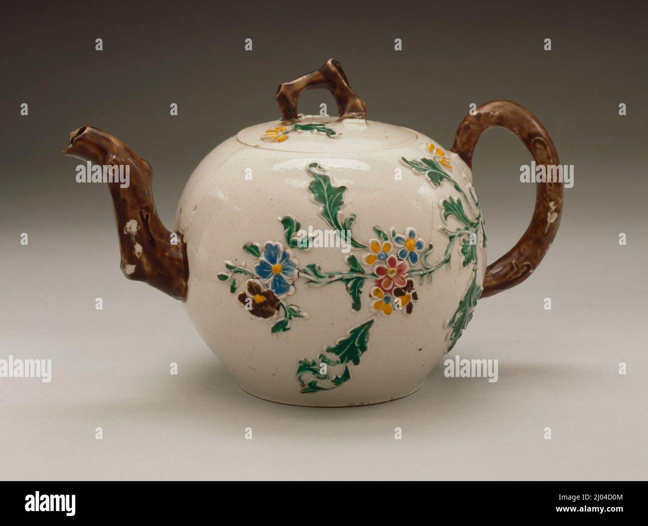 Teapot with Cover. England, Staffordshire, circa 1755-1765. Furnishings ...