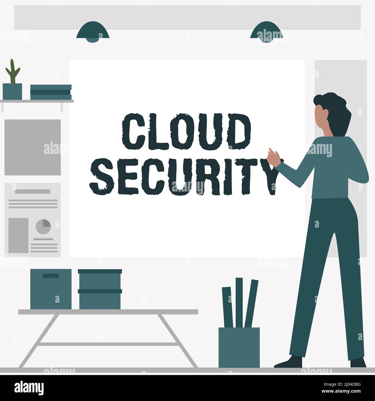 Conceptual Display Cloud Security Conceptual Photo Protect The Stored Information Safe